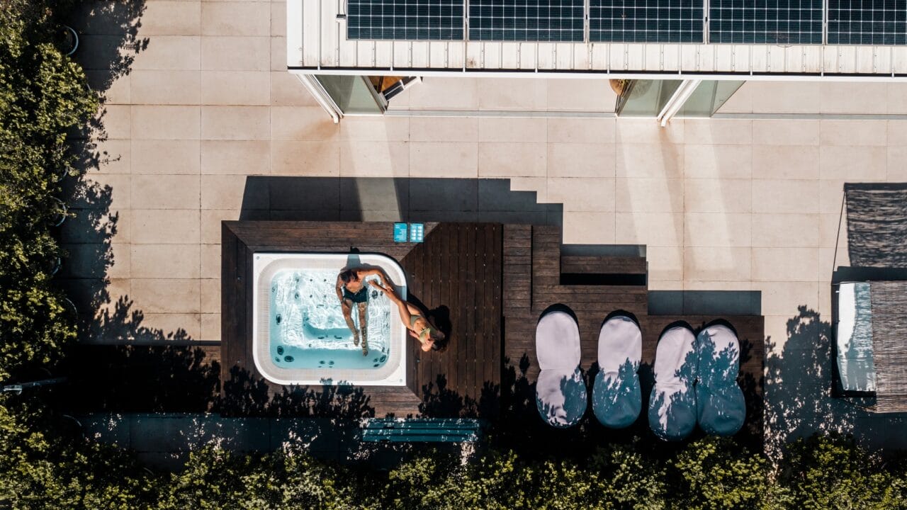 Jacuzzi®Virtus ProTO ORDER Hot Tub | Oyster Pools & Hot Tubs - Wales