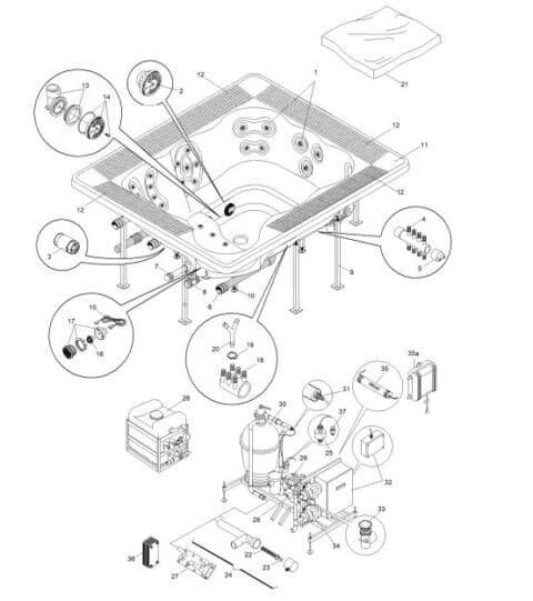 Jacuzzi®Virginia ProTO ORDER Hot Tub| Oyster Pools & Hot Tubs